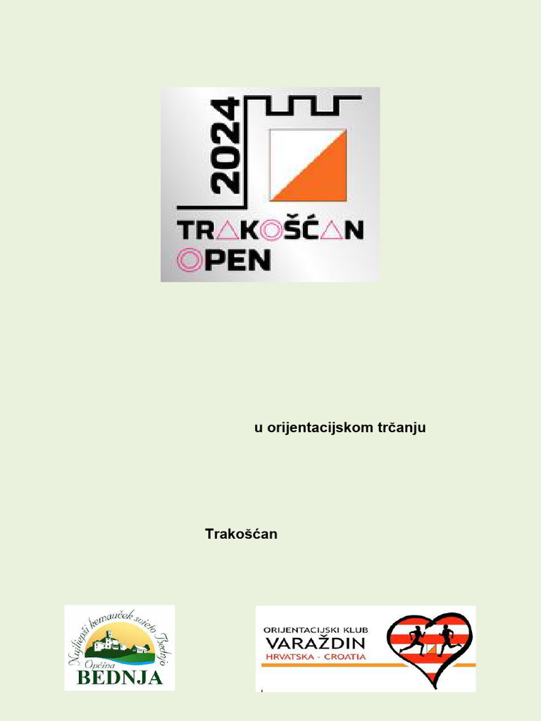 TRAKOŠĆAN Open 2024 Bilten | PDF