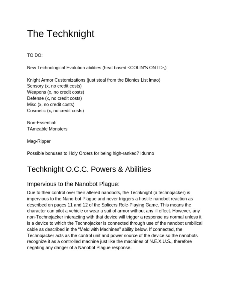 Techknight O.C.C. (And Others) | PDF | Infrared | Ultraviolet