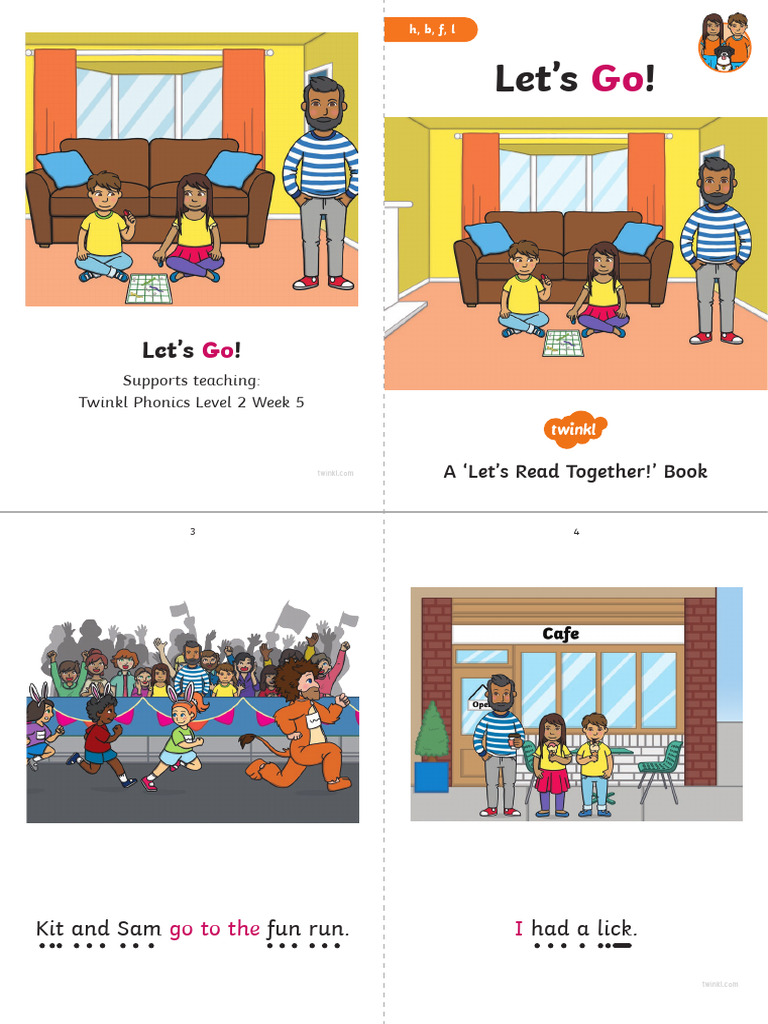 Level 2 Week 5 Reading Minibook Let - S Go! | PDF
