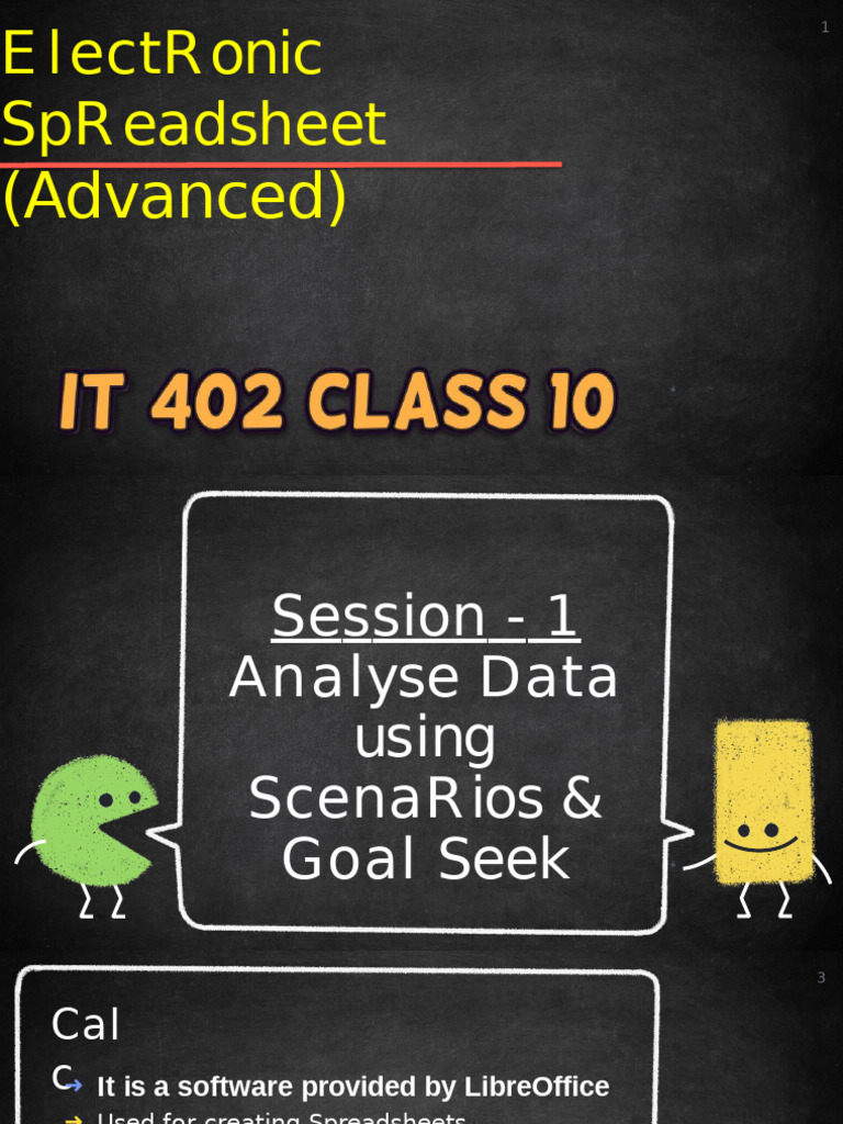 Electronic Spreadsheet - One Shot | PDF | Worksheet | Spreadsheet