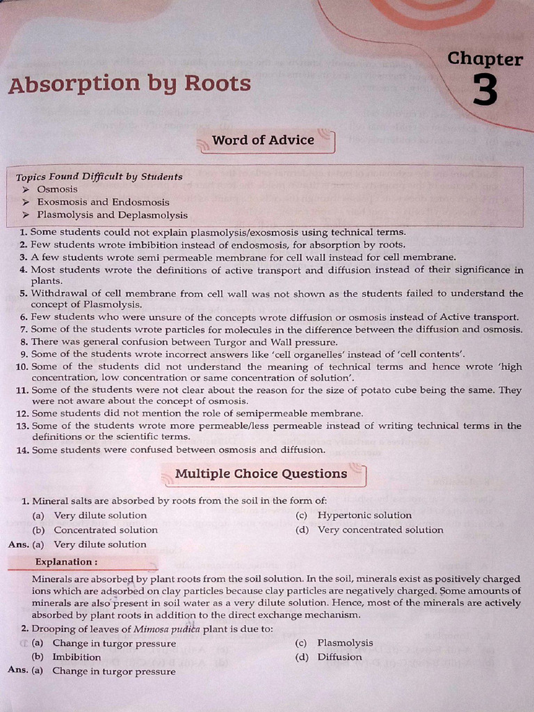 Bio ch4 Absorption by Root | PDF