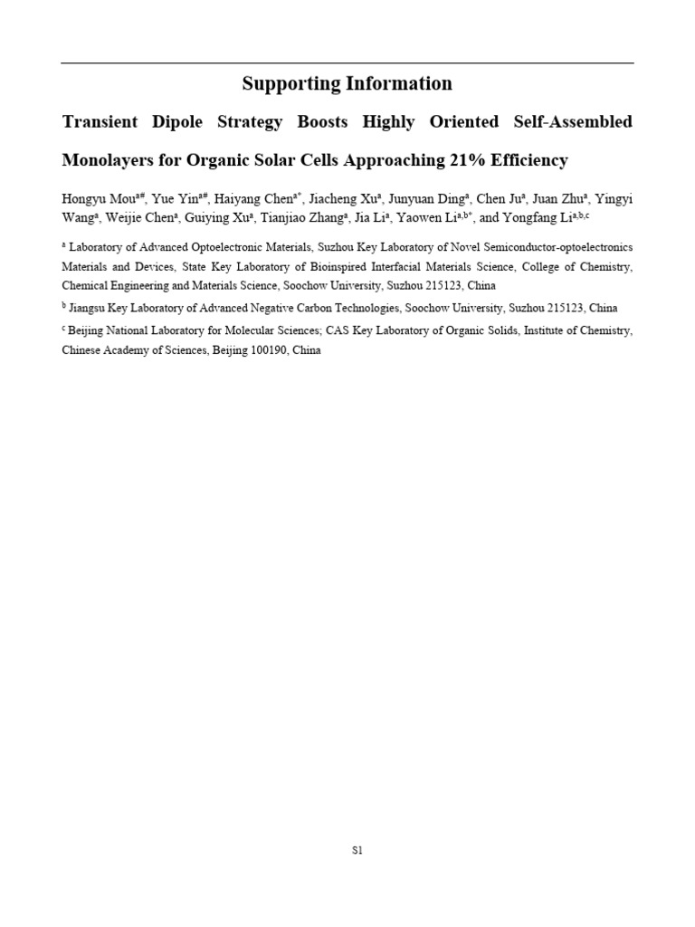 Transient Dipole Strategy Boosts | PDF | Infrared Spectroscopy ...