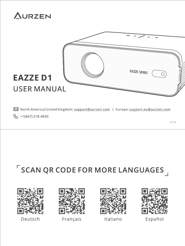 Aurzen EAZZE D1 User Manual V1.02 | PDF
