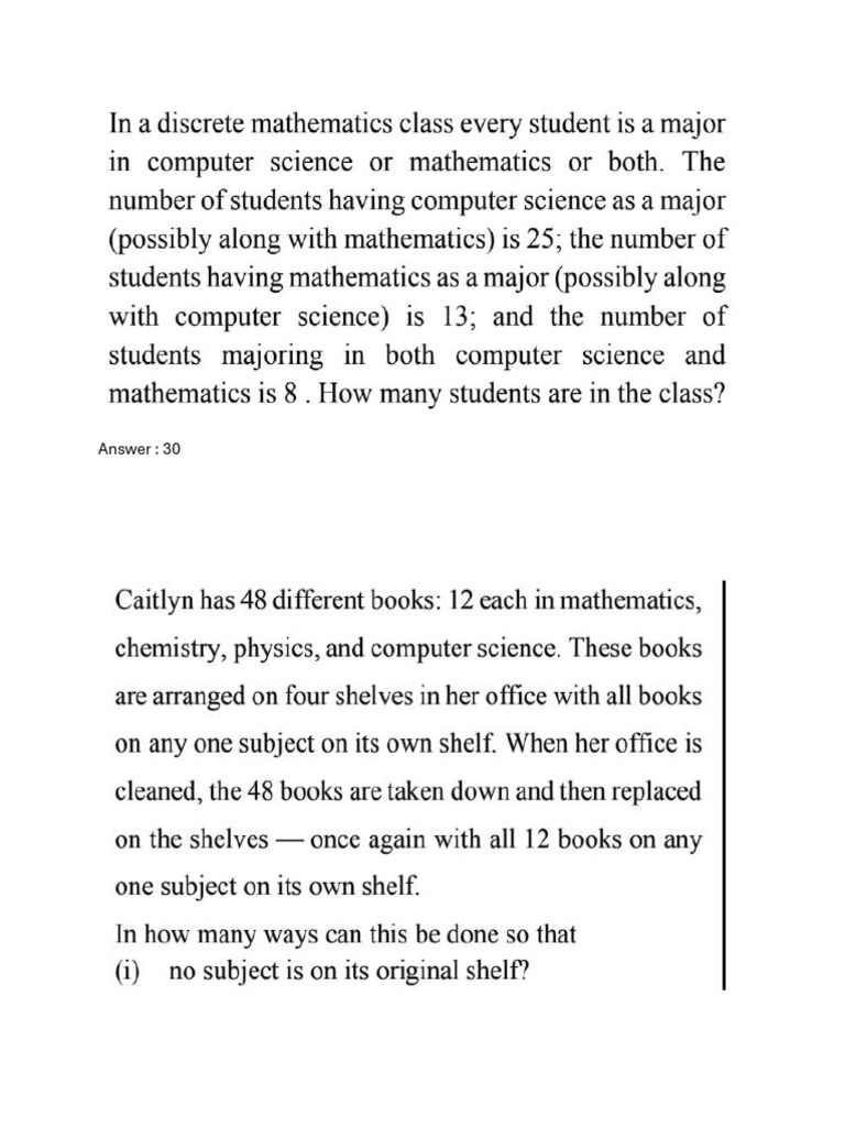 Combinatorics 2 | PDF