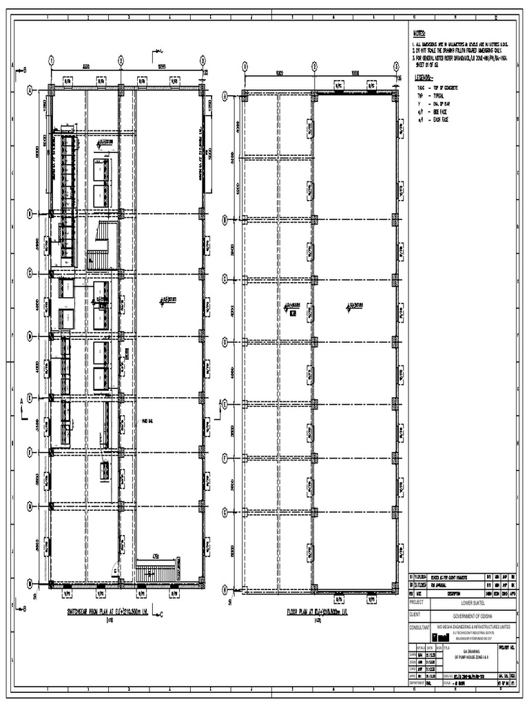 GA Drawing of Pump House Zones I & II | PDF