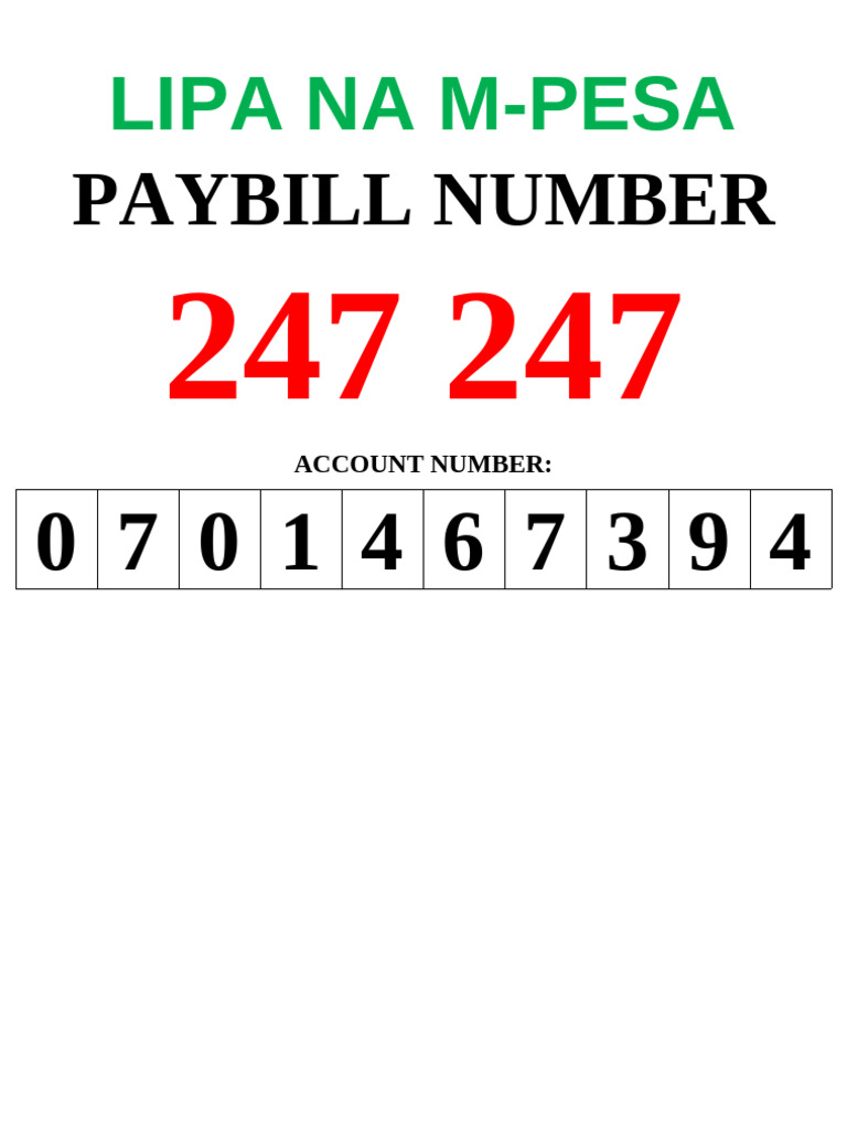 Paybill Template | PDF