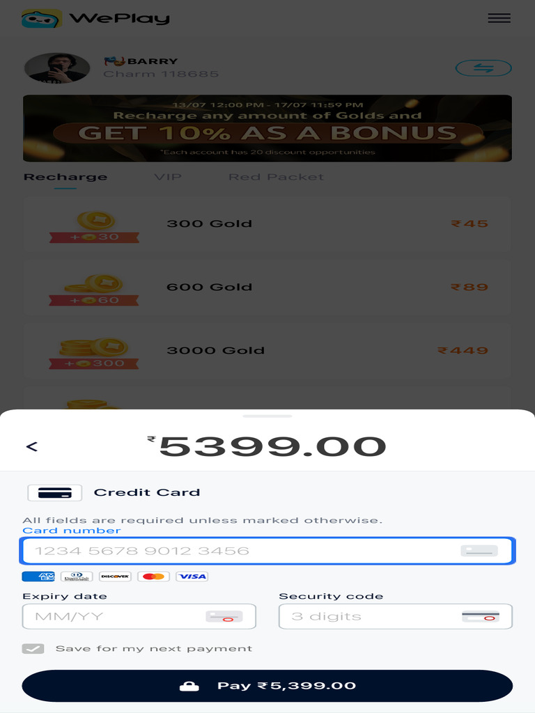 WePlay Recharge | PDF