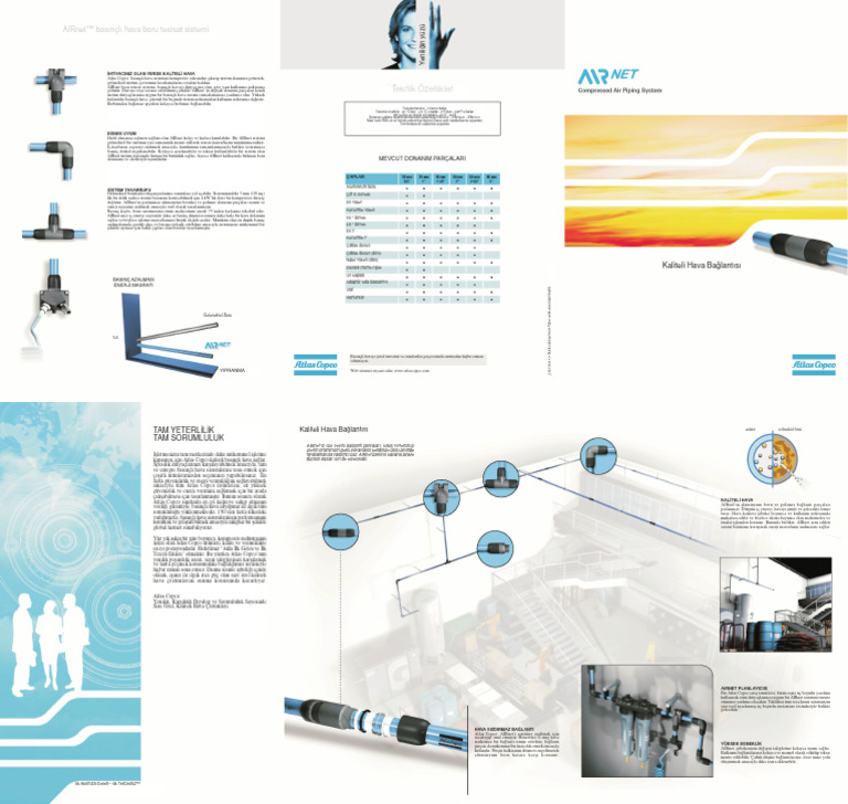 3 AIRNET Atlas Copco Compressed Air Piping System TR | PDF