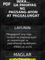 2.5 Pagsang-Ayon at Pagsalungat | PDF