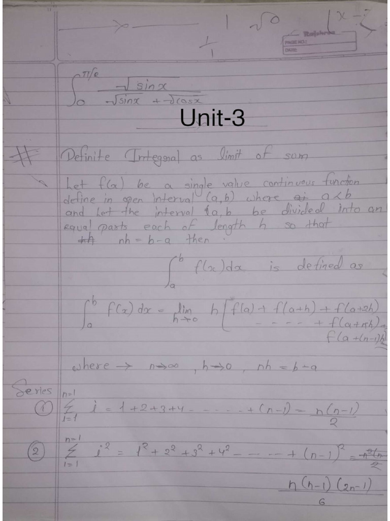 Maths Unit-III Notes | PDF