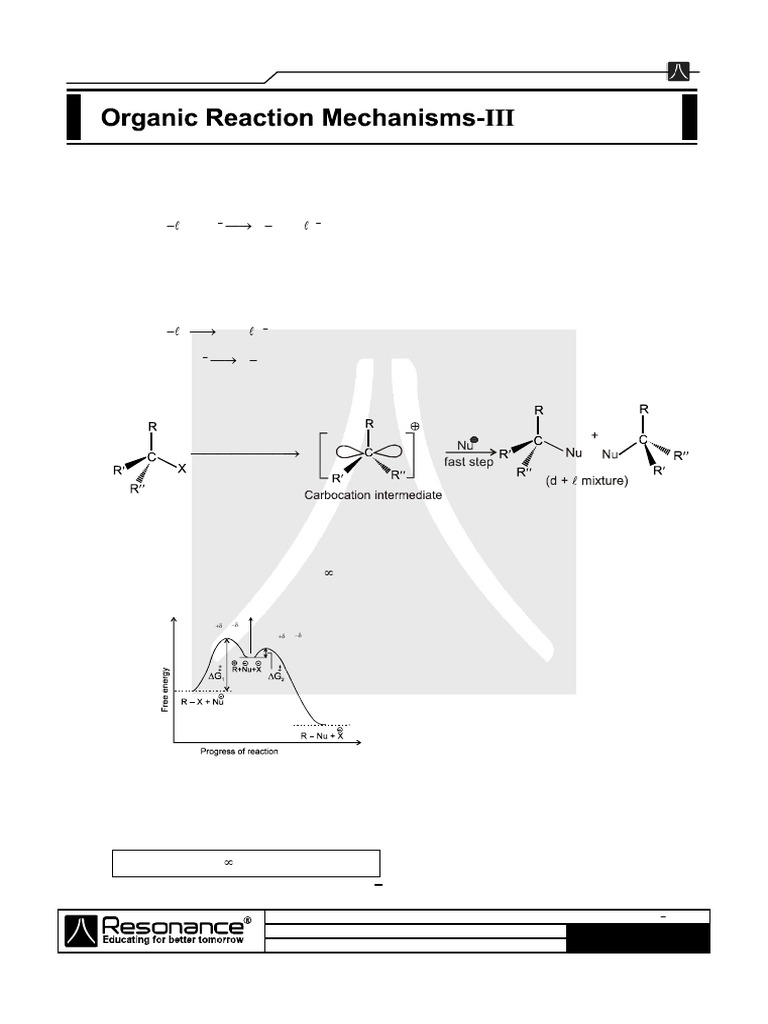 3.reaction Mechanisms | PDF | Chemical Reactions | Organic Reactions
