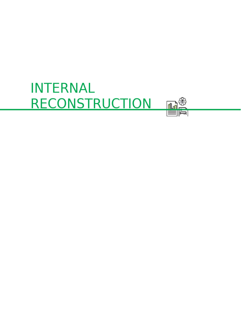 Internal Reconstruction | PDF | Balance Sheet | Private Sector