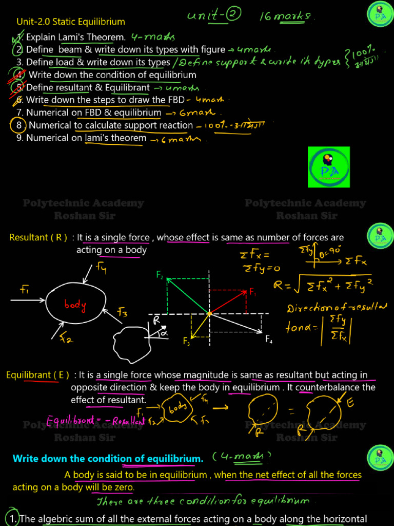 Mechanics Unit-2 Revision - 61026266 - 2025 - 05 - 17 - 17 - 23 | PDF