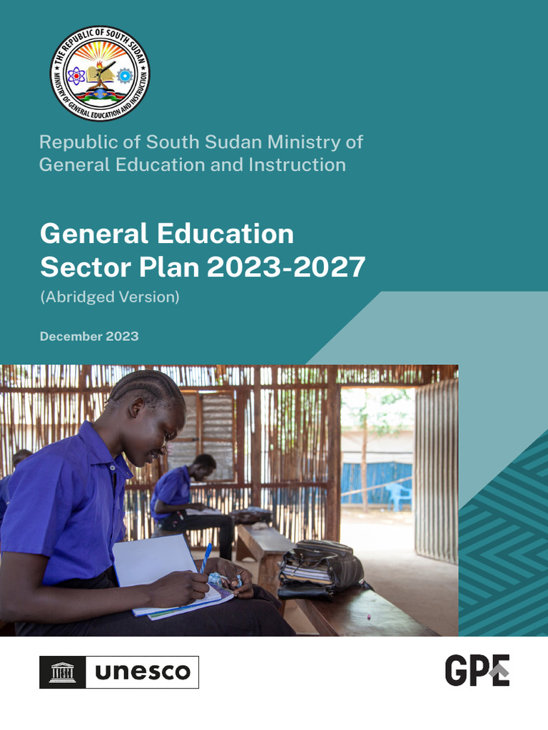 South Sudan General Education Sector Plan 2023-2027 | PDF | Teachers ...