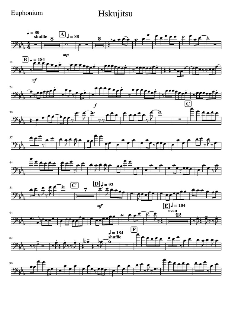 白日 Euphonium | PDF