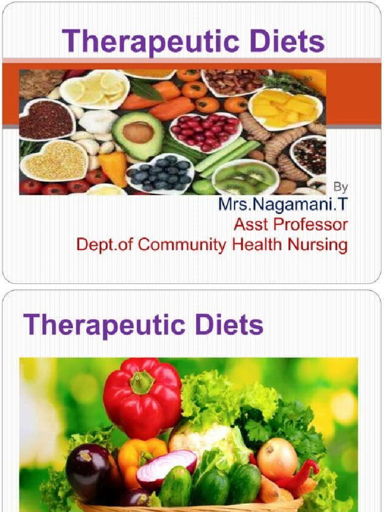 Theraputic Diet Part 3 | PDF