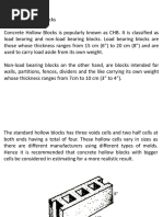 Standard CHB Sizes Are From Thicknesses of 100mm (4"), 150mm (6") and ...