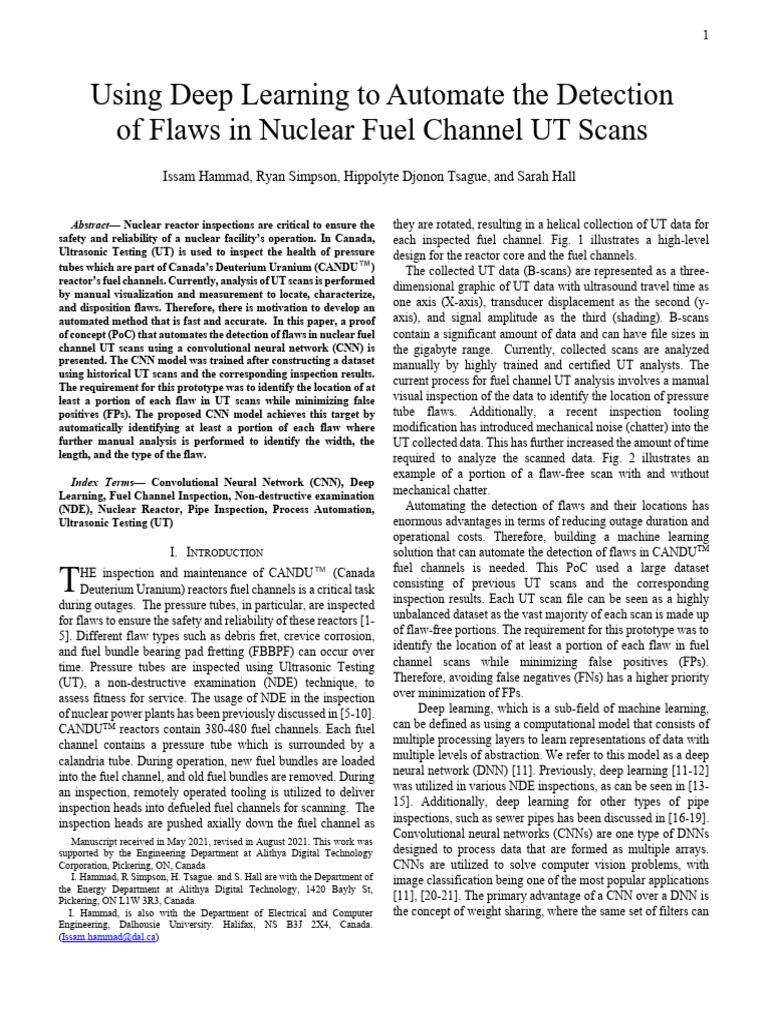 DL Detection Flaws NuFuel | PDF | Sensitivity And Specificity | Deep Learning