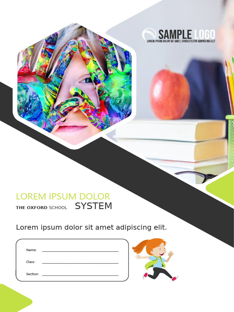 A4 Notebook Cover Page Template | PDF