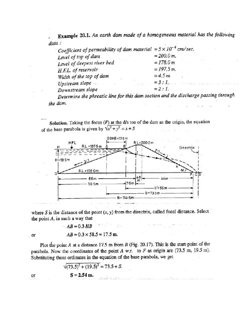 Embankment Dam - Example - Two | PDF