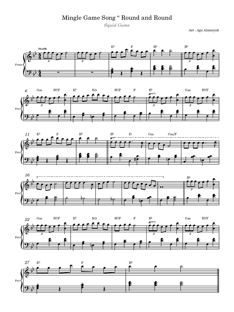 Mingle Game Song Round and Round | PDF