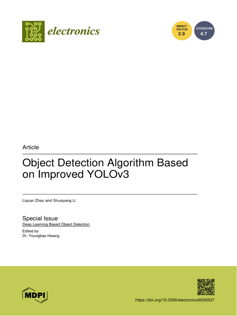 Electronics-Object Detection YOLO | PDF | Deep Learning | Cluster Analysis