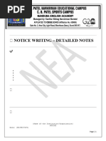 Notice Writing Class 12 | PDF