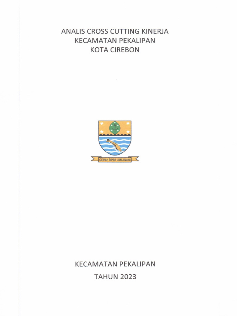 PK_Lainnya_KECAMATAN_PEKALIPAN_2023 CROSS CUTTING | PDF
