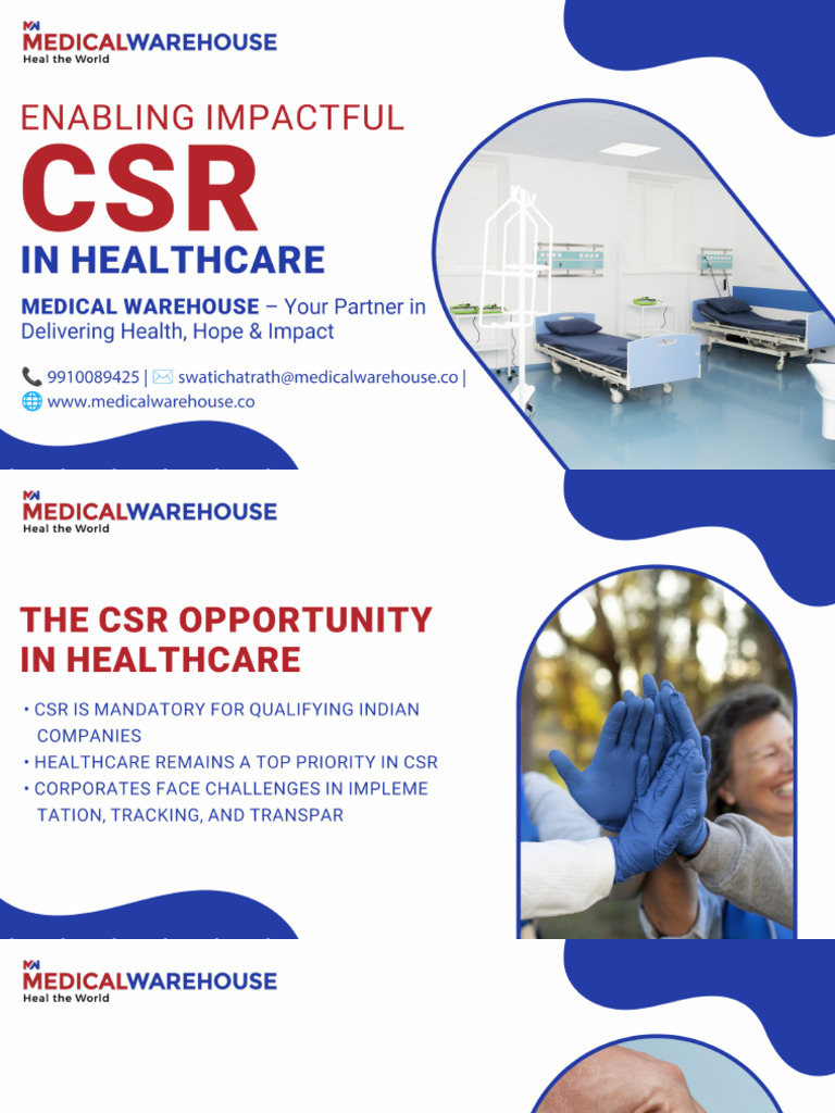 Medical Warehouse CSR Presentation | PDF