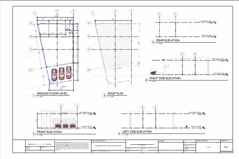 Proposed One Storey Warehouse Plans | PDF