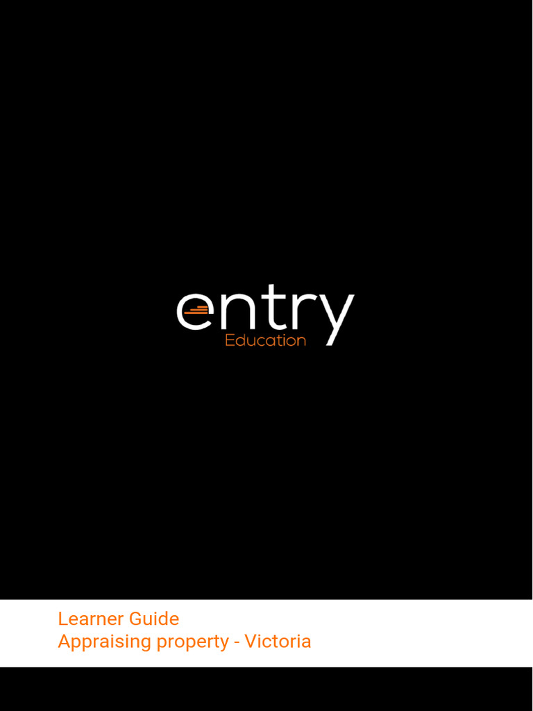 Learner Guide - Appraising Property - Victoria.v1.1 | PDF | Cost Of Living | Real Estate Appraisal