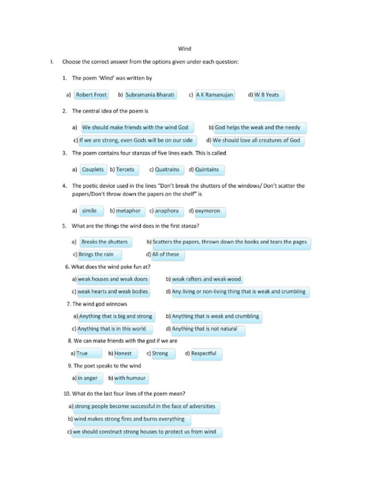 Wind Worksheet1 | PDF