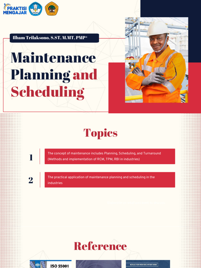 Maintenance Planning and Scheduling | PDF