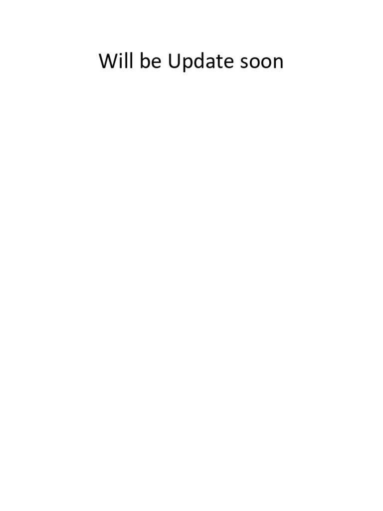 Will Be Update Soon | PDF