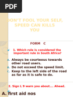 New Highway Code Quiz | PDF | Road | Traffic