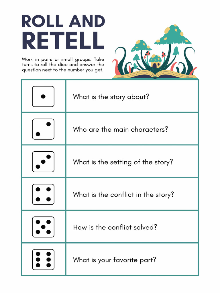 Roll and Retell Game | PDF