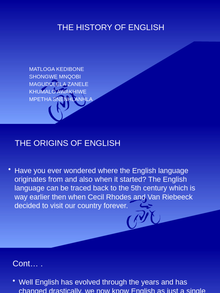 THE HISTORY OF ENGLISH. From The 1800 To Present Time | PDF | English ...
