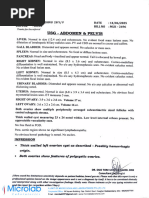 Normal Pelvic Ultrasound Report | PDF