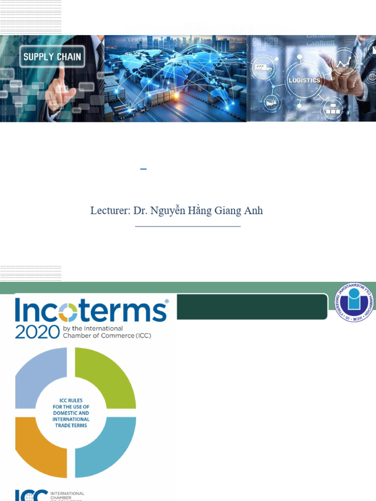 Chapter 4 - Incoterms 2020 by ICC | PDF | Supply Chain Management ...