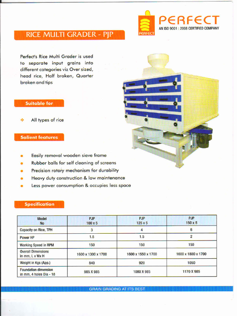 Rice Plan Sifter | PDF
