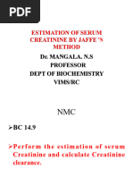Determination of Serum Creatinine (Jaffe Method) | PDF | Creatinine ...