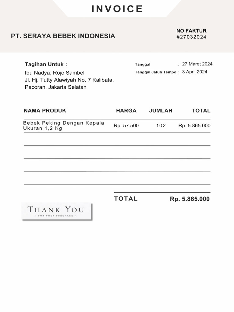 Abu-abu dan Putih Minimalis Tagihan Pembayaran Invoice_20240326_234222_0000 | PDF