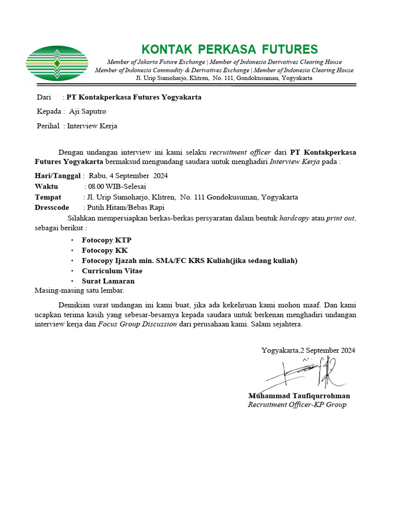 Undangan Aji Saputro | PDF