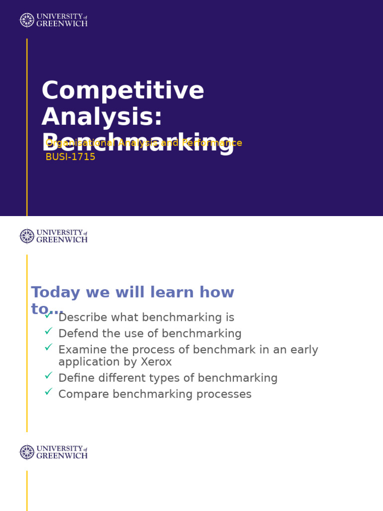 Competitive Analysis 2 Benchmarking | PDF
