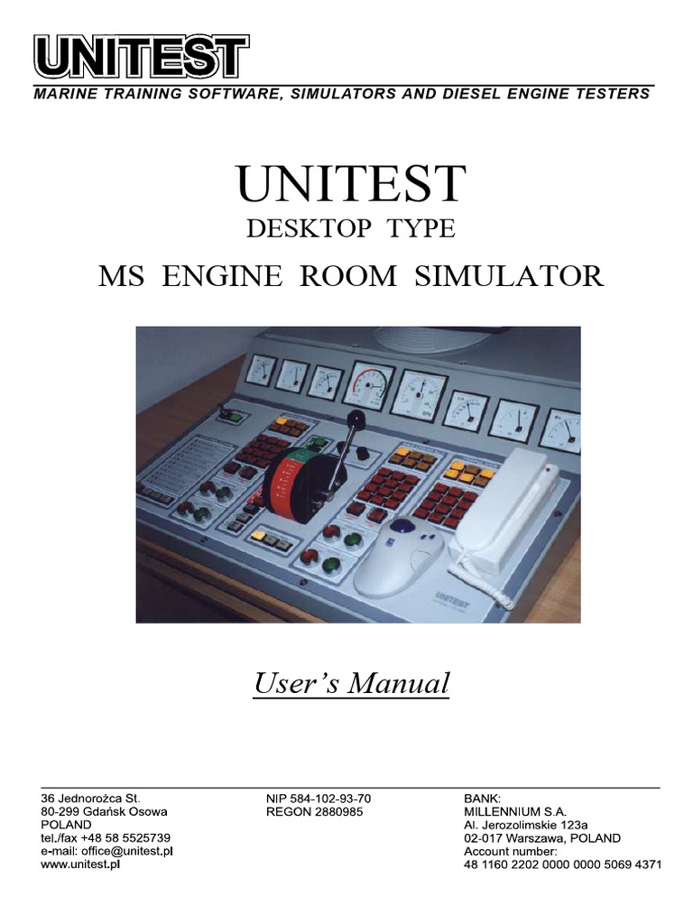 MS Engine Room Simulator - Manual | PDF