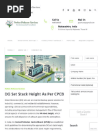 DG Exhaust Stack CPCB Guideline | PDF