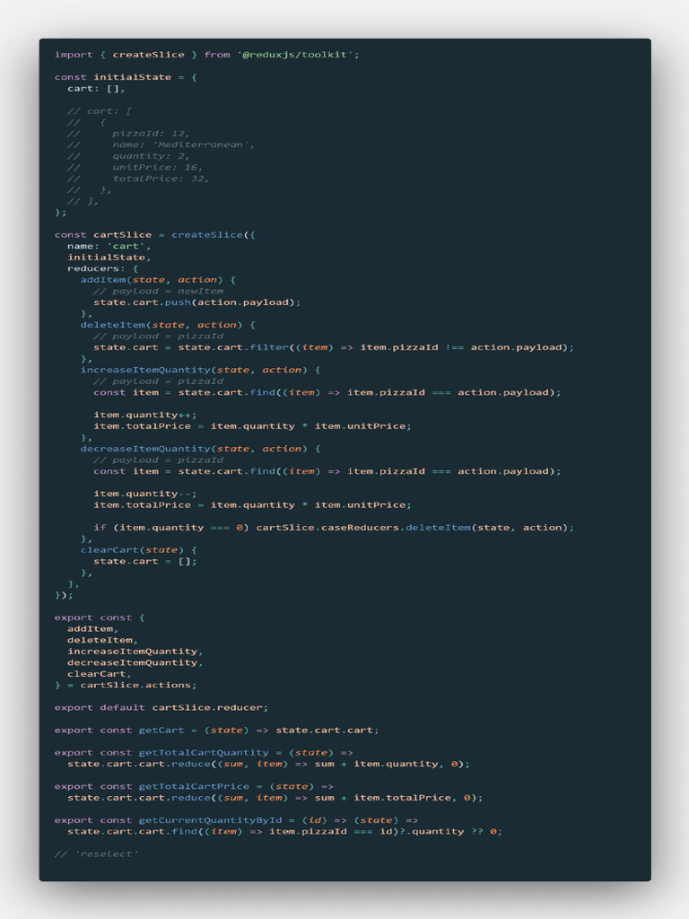 Cart Slice Js 1 | PDF