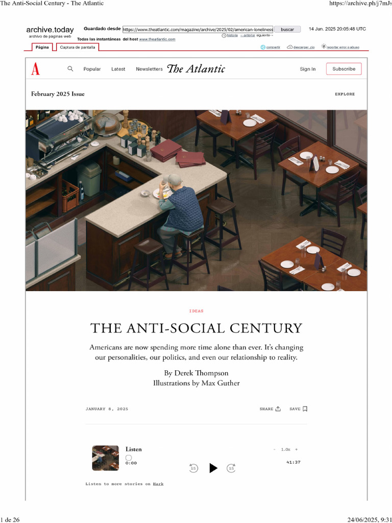 The Anti-Social Century - The Atlantic | PDF