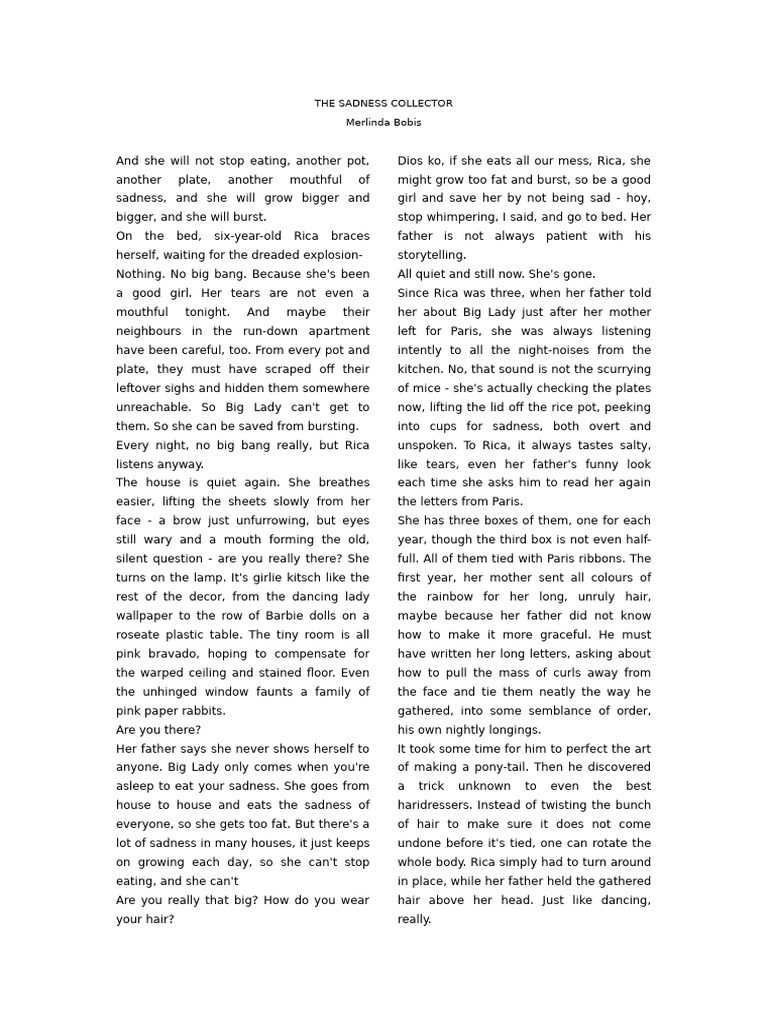 The Sadness Col | PDF