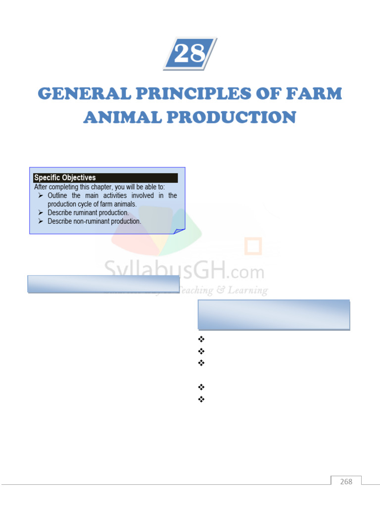 Principles of Farm Animal Production | PDF | Cattle | Hay